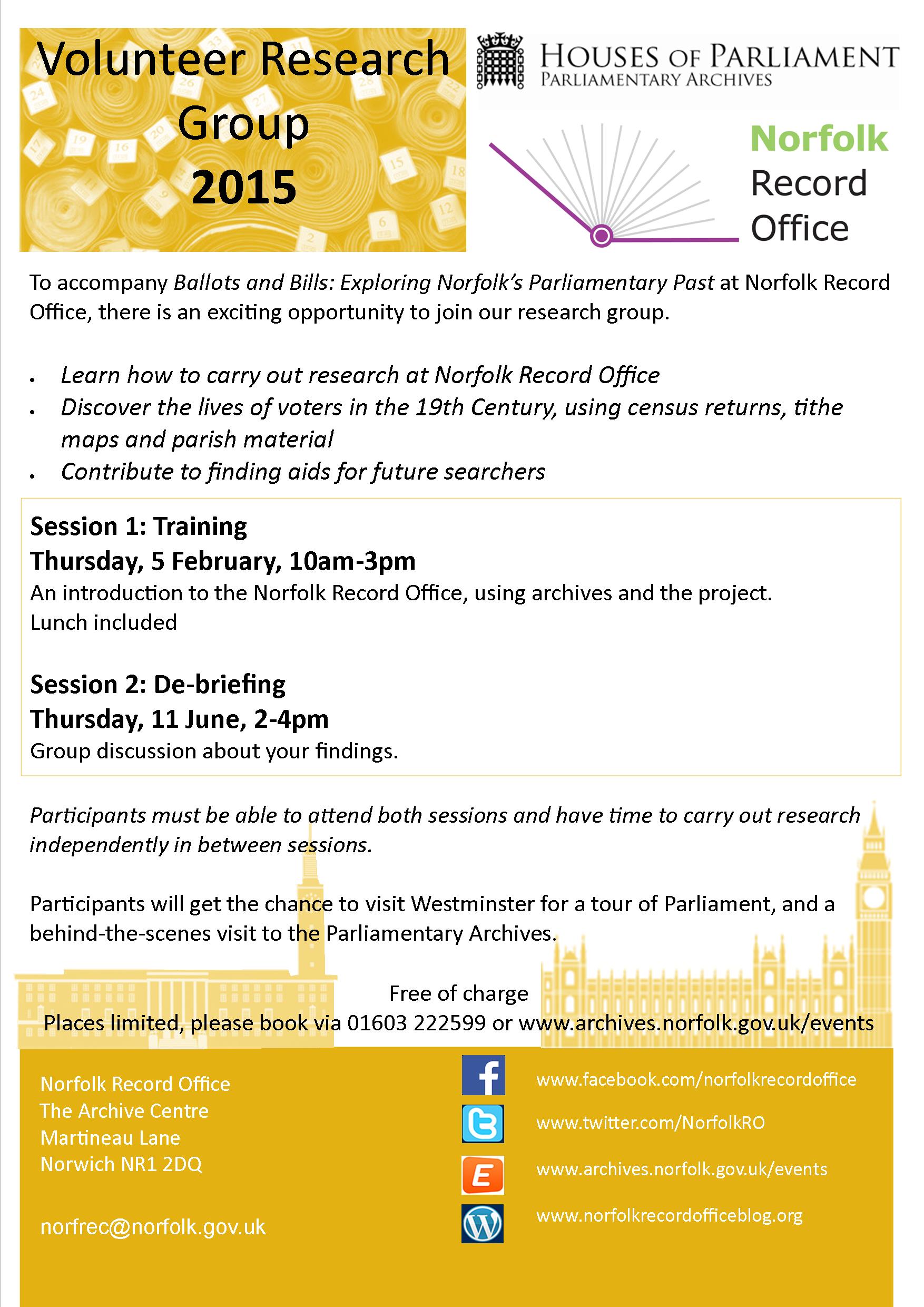 PA Study group Poster | Norfolk Record Office